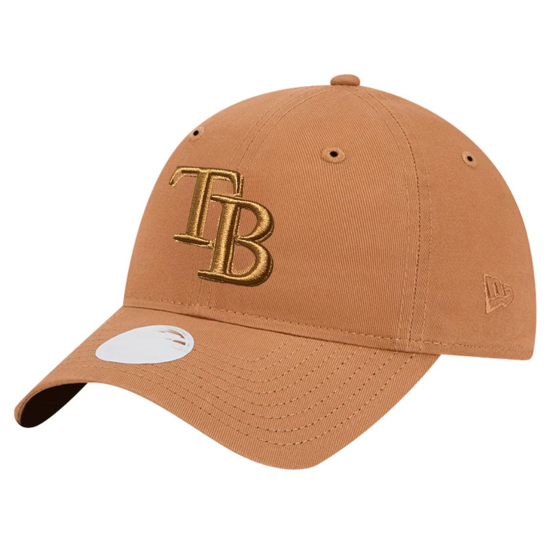 Rays Women's New Era Brown TB 9Twenty Adjustable Hat | The Bay Republic