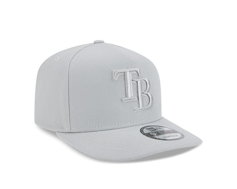 Rays New Era Grey Tonal TB 9Fifty A-Frame Snapback Hat | The Bay Republic
