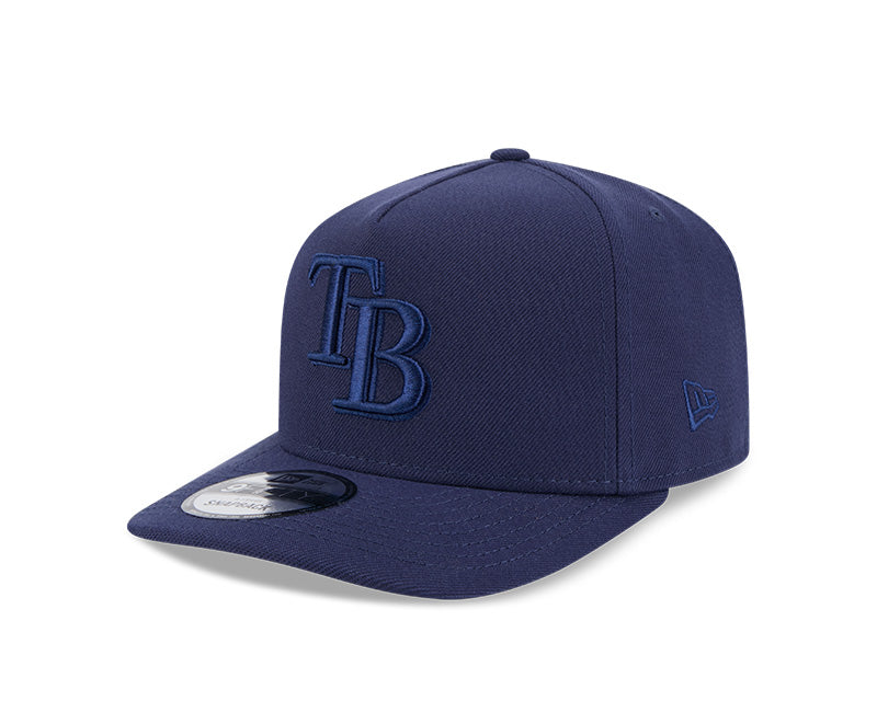 Rays New Era Navy Tonal TB 9Fifty A-Frame Snapback Hat | The Bay Republic