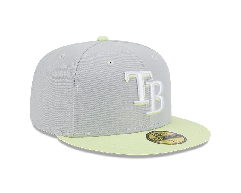 Rays New Era Grey Neon TB 59Fifty Fitted Hat | The Bay Republic
