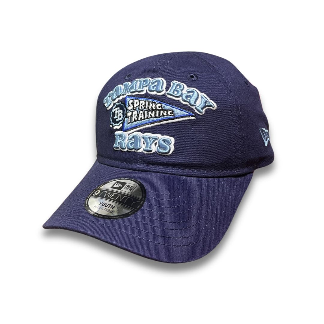 Rays New Era Youth Navy 2025 MLB Spring Training Pennant 9Twenty ...