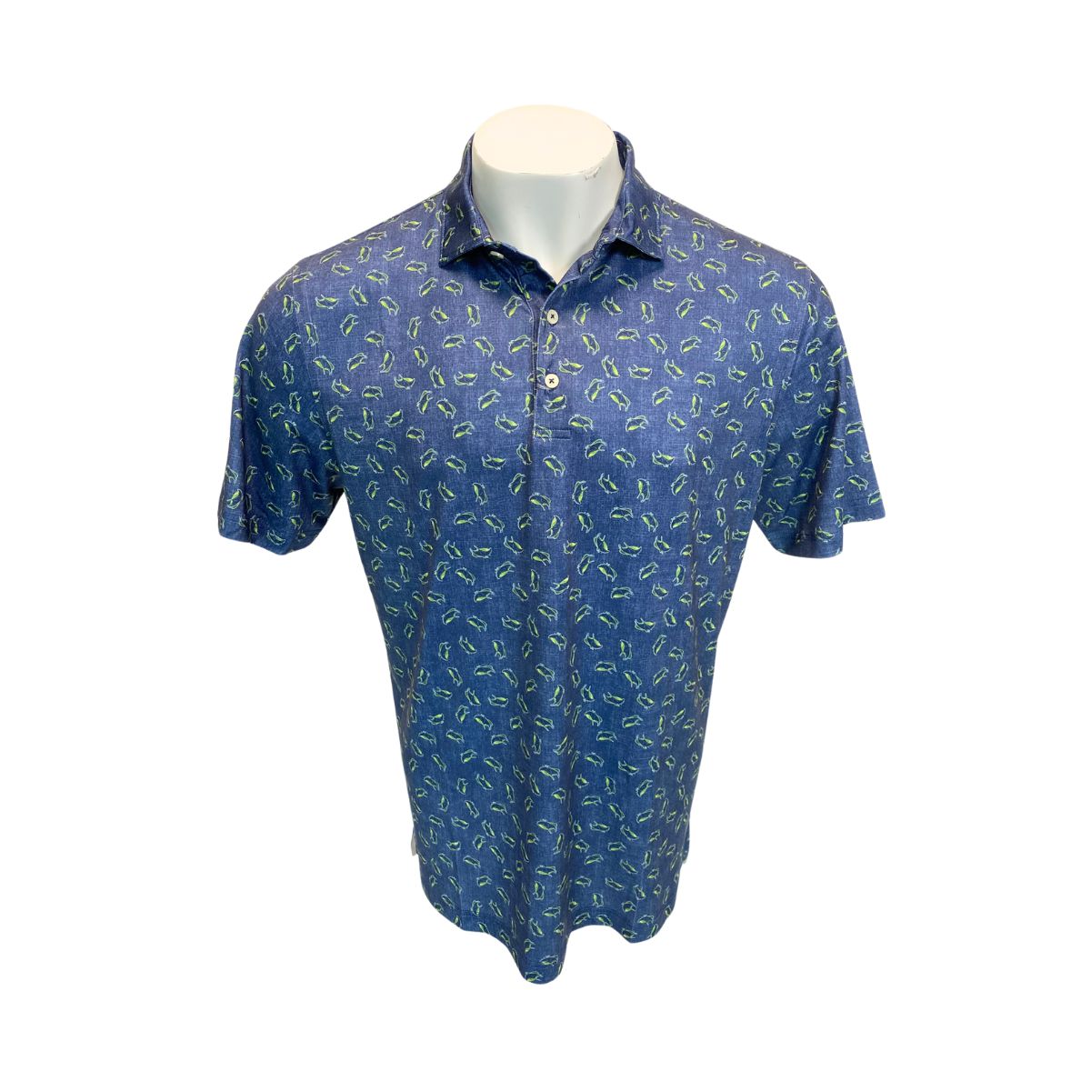 Rays Men's Johnnie O Exeter All Over Alt Logo Polo | The Bay Republic