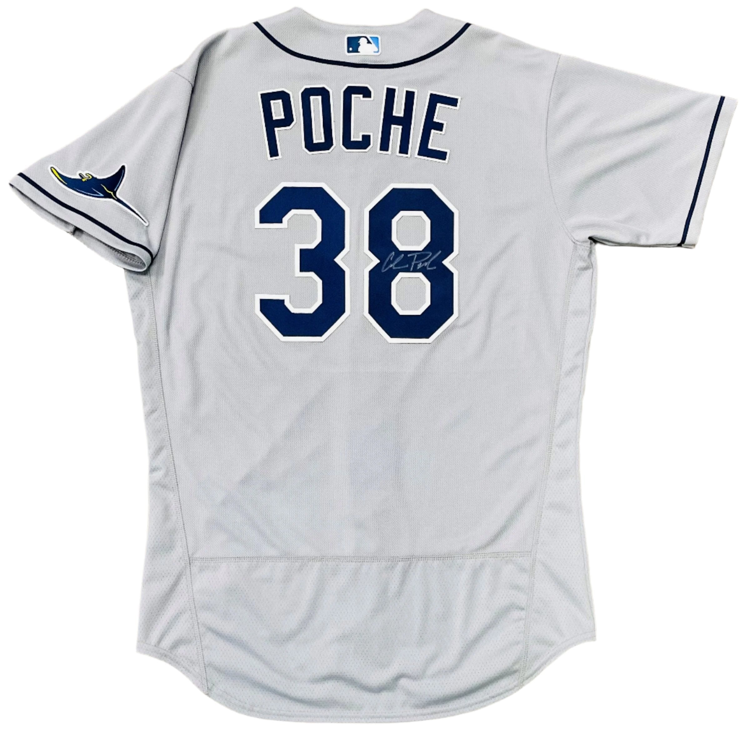 Rays Colin Poche Team Issued Authentic Autographed Gray Jersey – The ...
