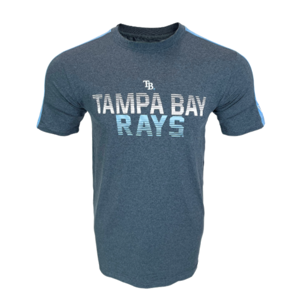 Rays Men's New Era Heathered Grey TB Rays T-Shirt | The Bay Republic
