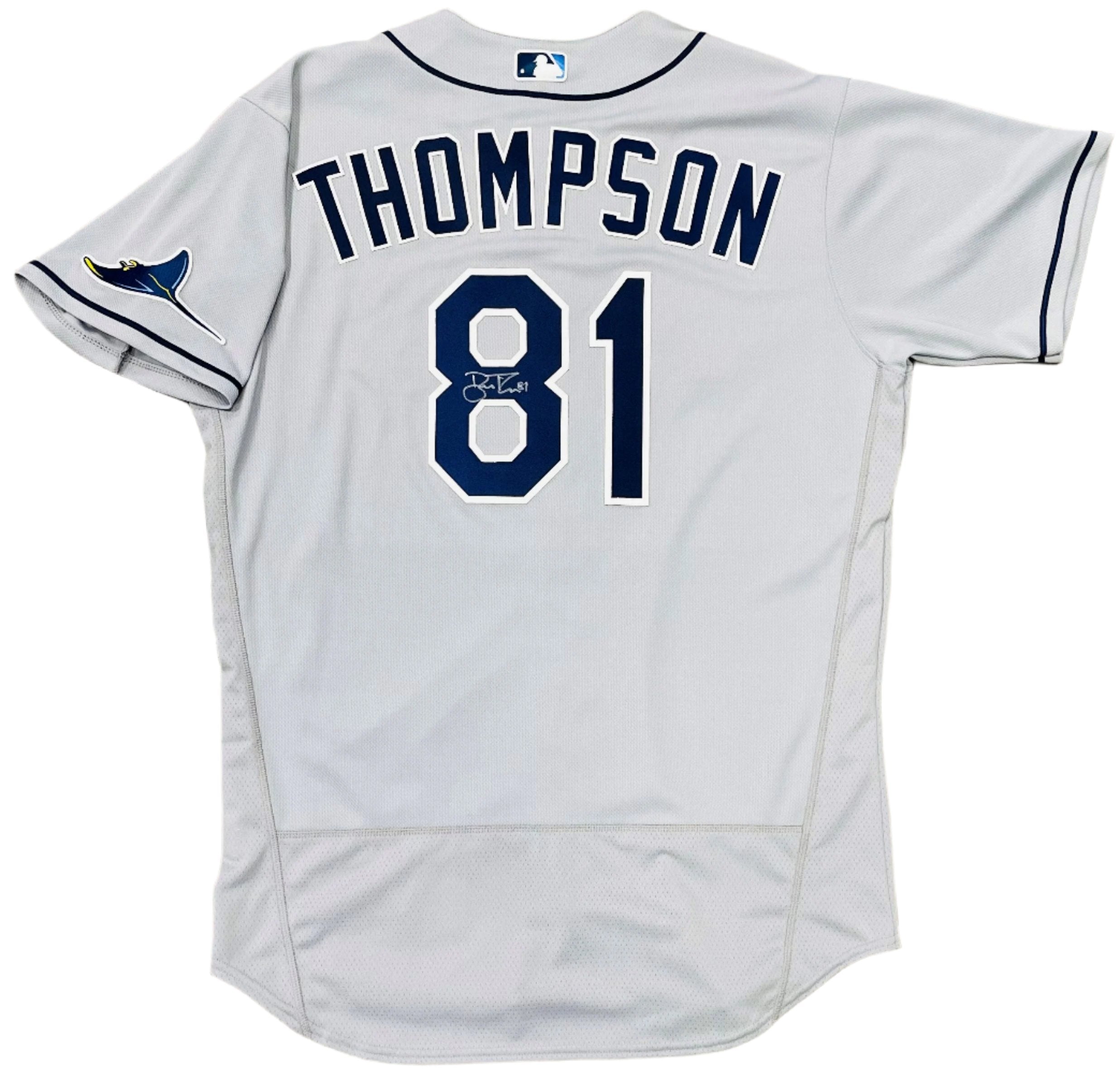 Rays Ryan Thompson Team Issued Authentic Autographed Gray Jersey – The ...