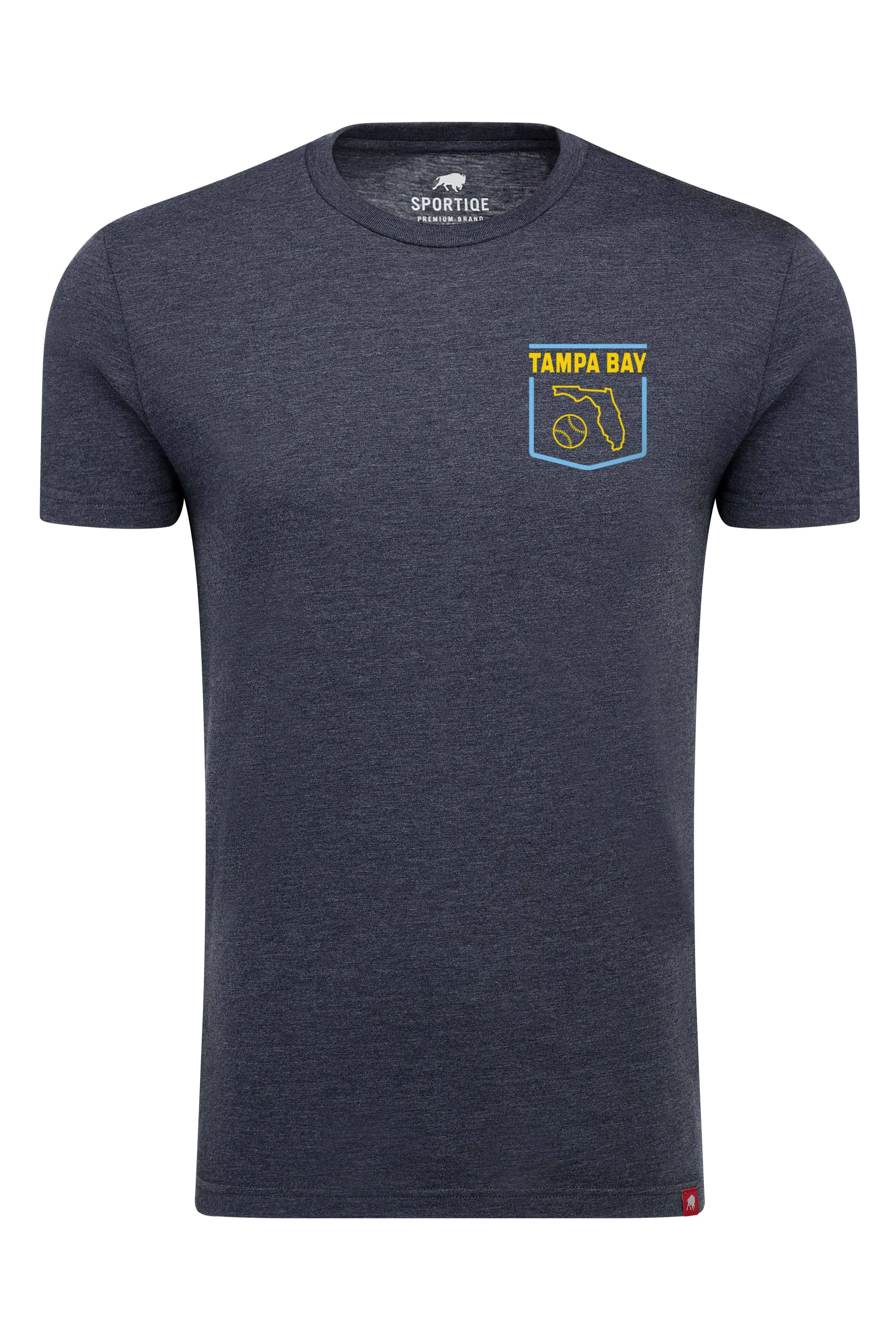 Sportiqe Men's Grey Tampa Bay Baseball Skyway Bridge T-Shirt – The Bay ...