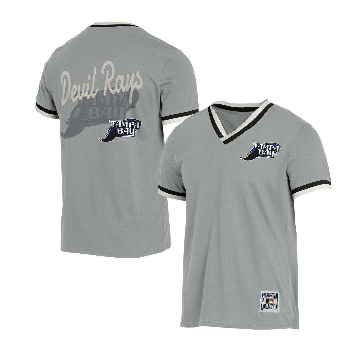 Rays Darius Rucker Collection Grey Devil Rays Crew Sweatshirt | The Bay ...