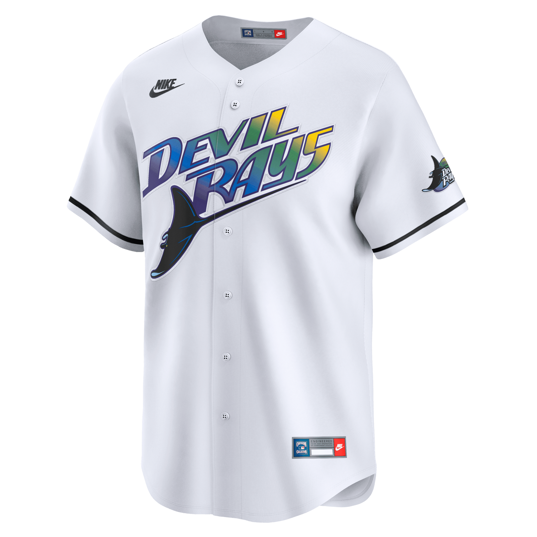 Rays Men's Nike White Fred McGriff Devil Rays Cooperstown Vapor Limited ...