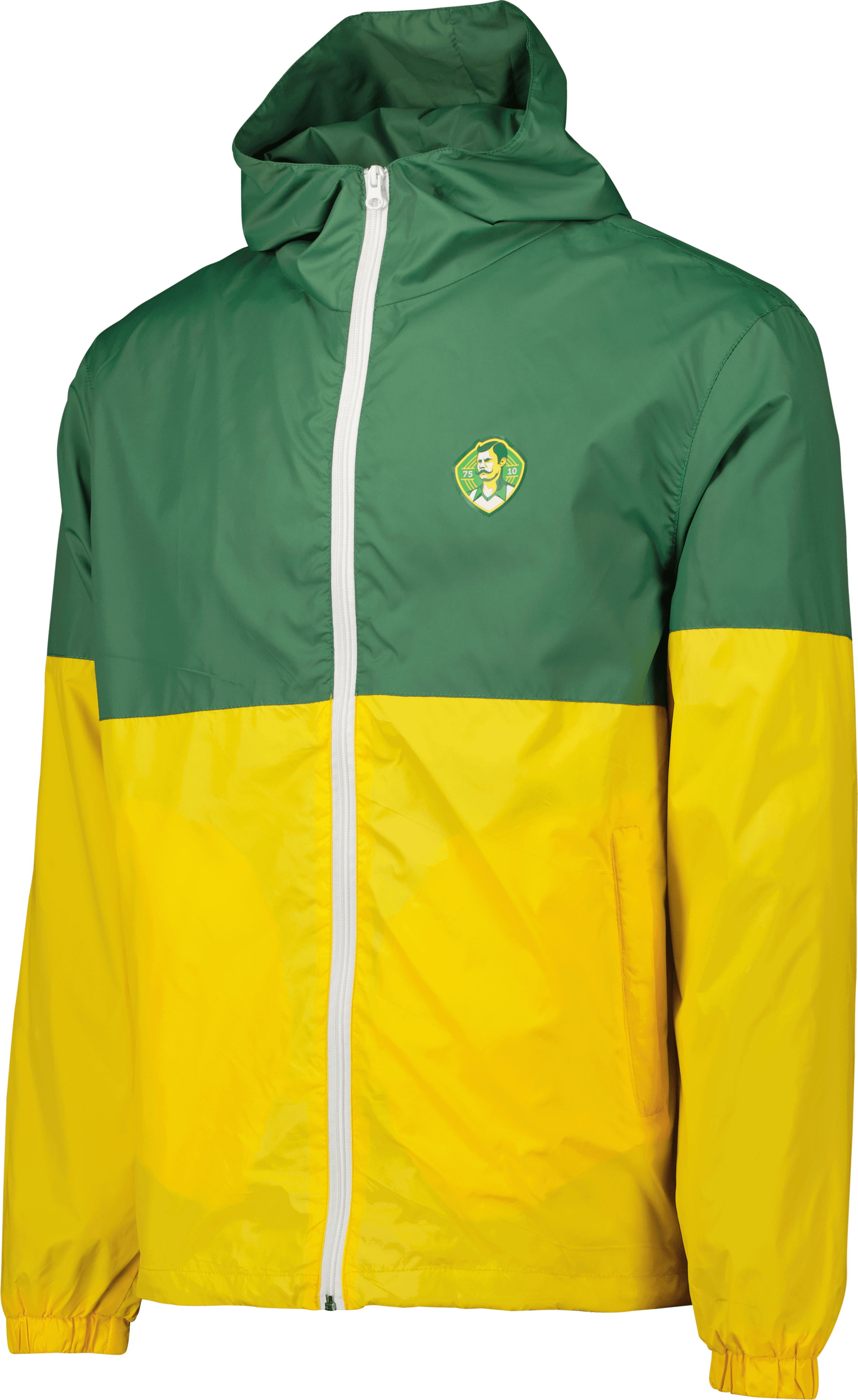 Rowdies Men's Green and Yellow Colorblock SDS Full Zip Jacket – The Bay ...