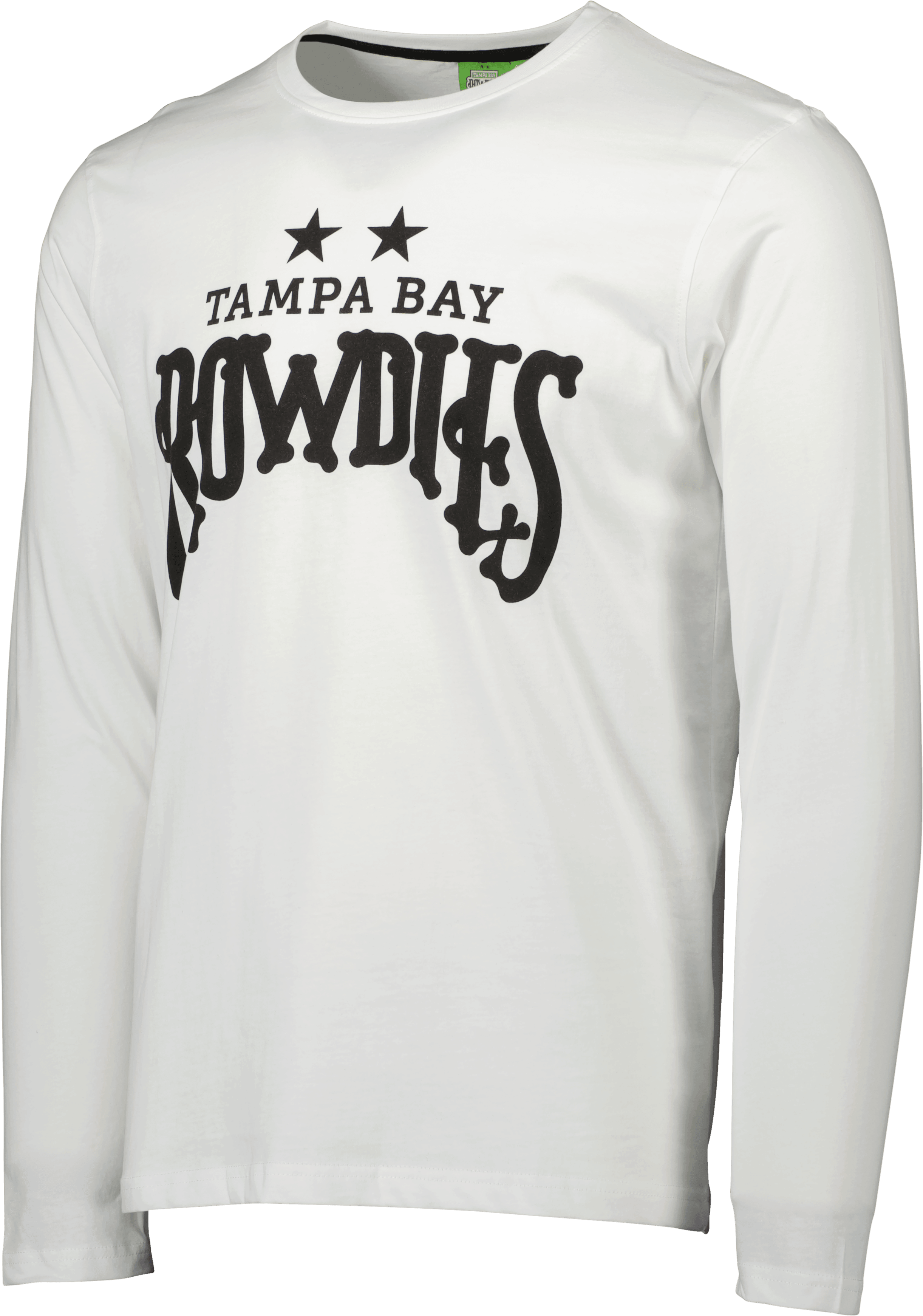 Rowdies SDS White 2 Star Long Sleeve T-Shirt – The Bay Republic